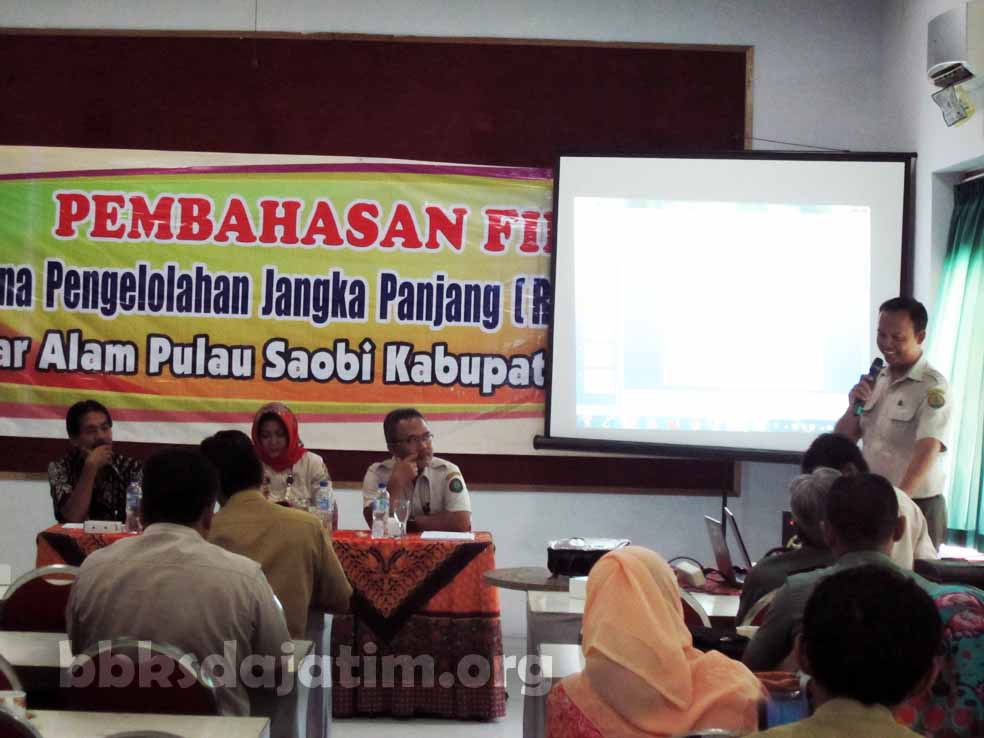 Pembahasan RPJP Saobi - Balai Besar KSDA Jawa Timur